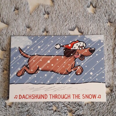 Funny Bruce Springsteen Cartoon Pun Christmas or Birthday Card A6 - Etsy UK