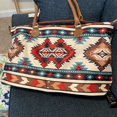Aztec Weekender/boho Weekender/luggage/bag - Etsy
