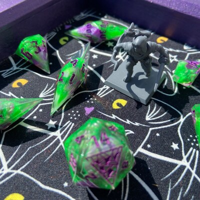 The Forbidden Fey Dice Set / Sharp Edge Dice / Dice for Dungeons and ...