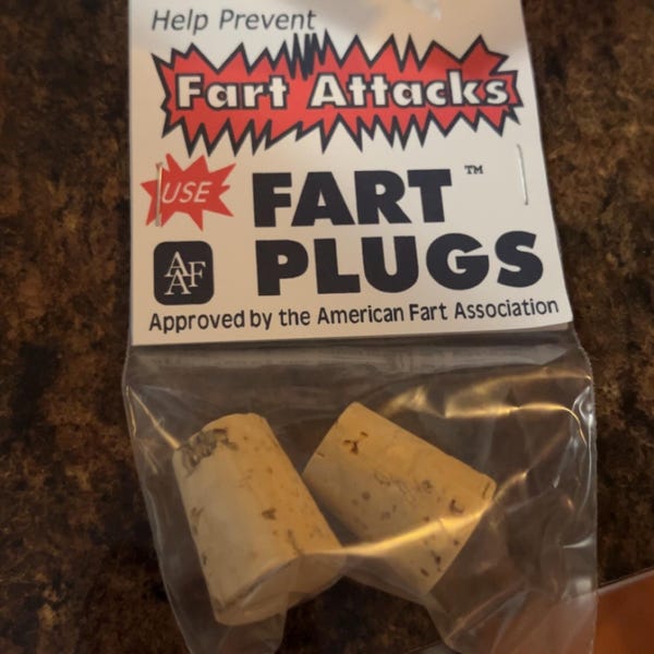 Fart Plugs With Prescription Bag Funny Gag Gifts Birthday Party ...