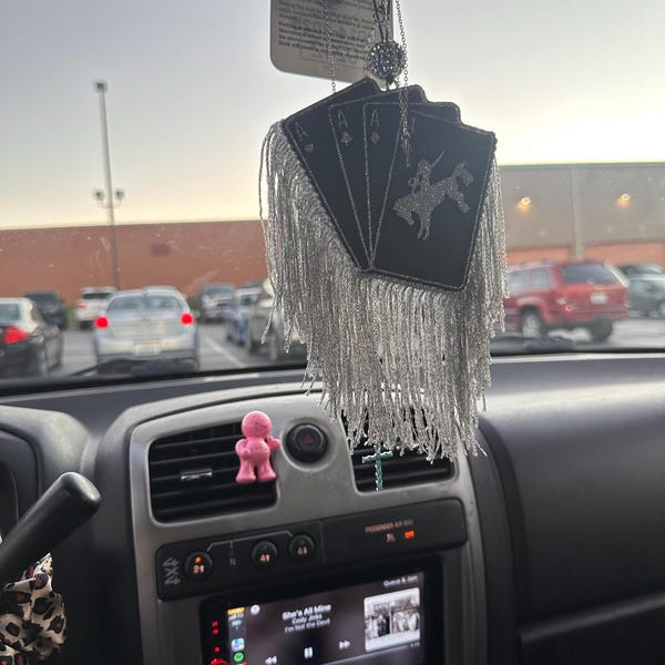 Fringe Playing Card Freshie, Fringe Freshie, Scented Car Freshie, Gift ...