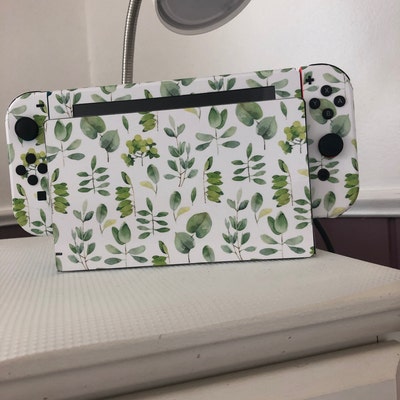 Nintendo Switch Skin // Watercolor Greenery Leaf Decal // Best Selling ...