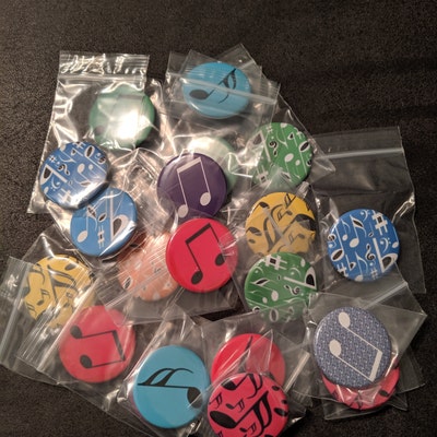 Music Note Buttons set of 20 Piano or Guitar Student Prize or Gift Idea ...