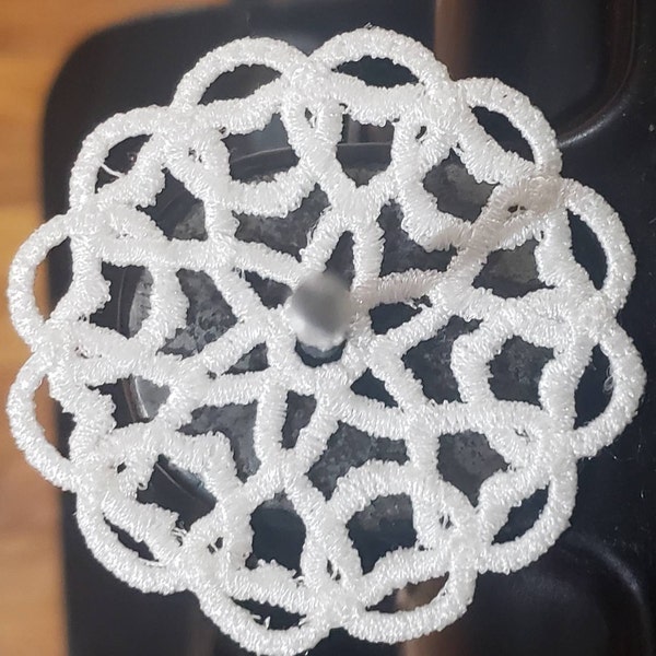 Free Standing Lace Spool Pin Cover Embroidery Design - FSL Spool Pin ...