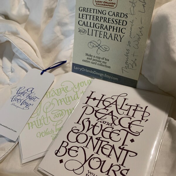 Sympathy Card (letterpressed Calligraphy) - Etsy