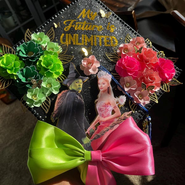 Custom Wicked Graduation Cap, Wicked Grad Cap Topper, Class of 2026 ...