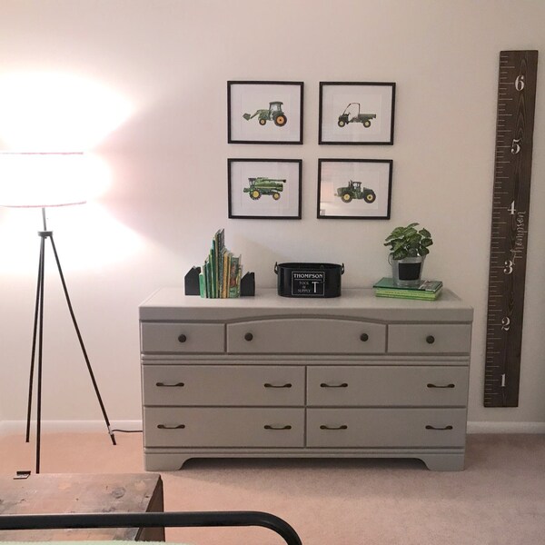 Green Tractor Prints, Printable Tractor Prints, Set of 4, Kids Room ...
