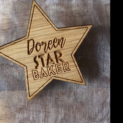 Star Baker Badge Bake off Brooch Star Badge Personalised - Etsy UK