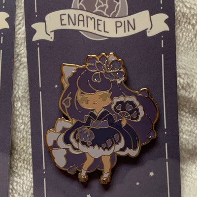 Purple Kitsune Pin Limited Edition - Etsy