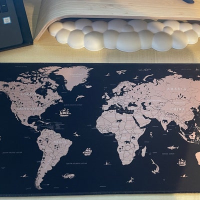 World Map Desk Mat XXL, Historical World Map Mousepad, Extra Large ...