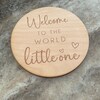 Baby Arrival Sign | Welcome to the World | Hello World L Engraved Name ...