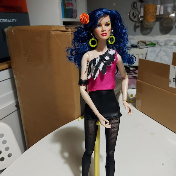 C021 Fishnet Doll Pantyhose Tights for 12" Fashion Dolls Poppy Parker ...