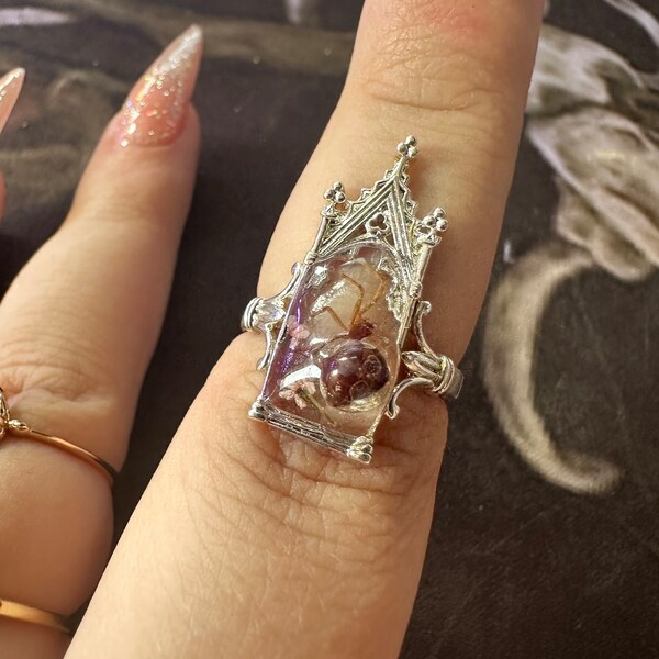 Cathedral Tiny Oddities Ring. Whimsigoth. Witch Rings. Wet Specimen ...
