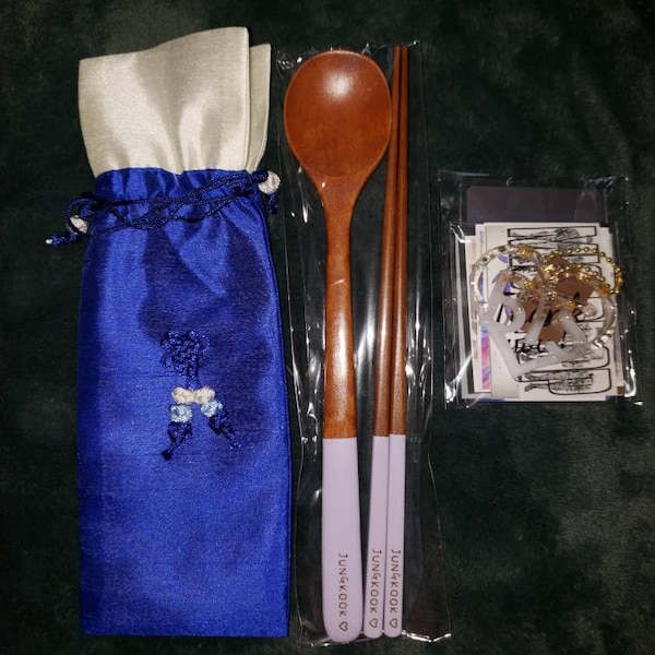 BTS Wooden Spoon Chopsticks Sets - Etsy