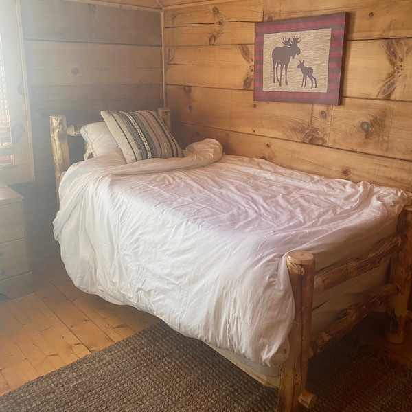 Wilderness Log Bed Kit! Gorgeous Design! Space Saving and Priced Right ...