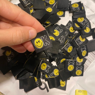 300 Custom Sleeve Hem Tags, Custom Hem Tags, Hem Tags on T-shirt ...