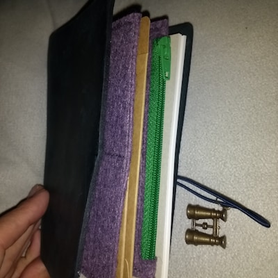 Custom Size Traveler's Notebook Wallet Insert Felt Zip up Wallet Card ...