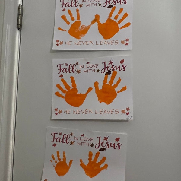 Fall Preschool Craft, Christian Activity, Handprint Keepsake, Toddler ...
