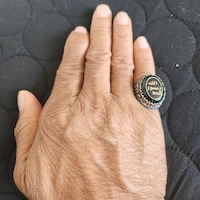 Kaaba Silver Men's Ring-islamic Gifts for Her Kaaba Ring, Islamic Gift ...