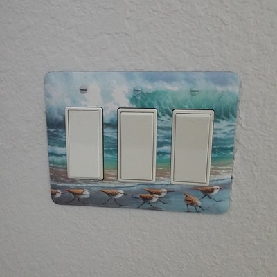 Beach Switch Plate Cover, Sandpipers, Sand Piper, Birds, Terns, Water ...