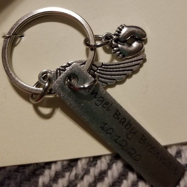 Baby Angel Keychain, Mommy's Keychain, Daddy's Keychain, Father's ...
