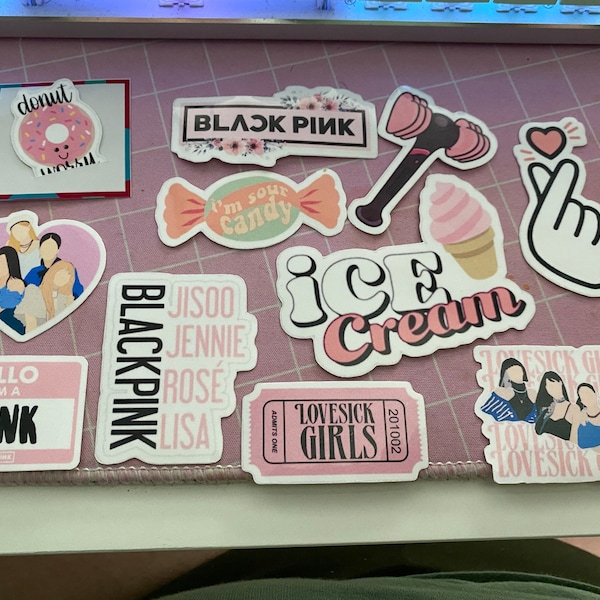 Blackpink Stickers Set | Blink Stickers | Lovesick Girls Stickers | 10 ...