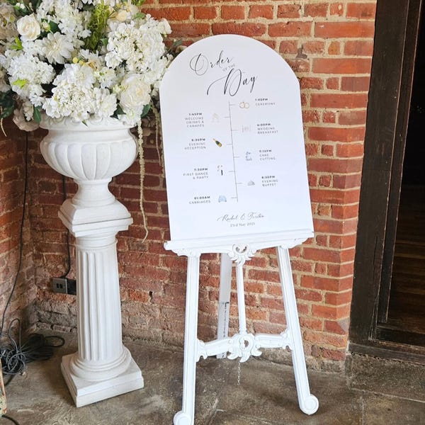Arc Wedding Seating Plan: Modern Table Design - Etsy UK