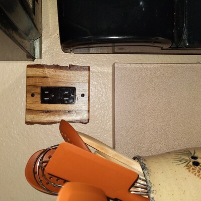 Live Edge Extreme Rustic Solid Oak Log Switch and Outlet Covers - Etsy