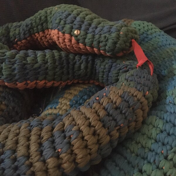 Ball Python Snake Crochet Pattern, Stuffed Animal Pattern, PDF Download ...