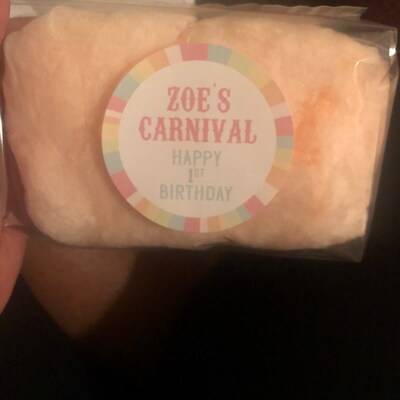 50 Small Cotton Candy Party Favors With Custom Labels - Etsy