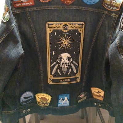 Large Embroidered Back Patch the Sun - Etsy