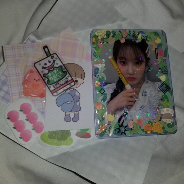 DIY Toploader Deco Kit|clear Toploader|photocard Holder|koreansticker ...