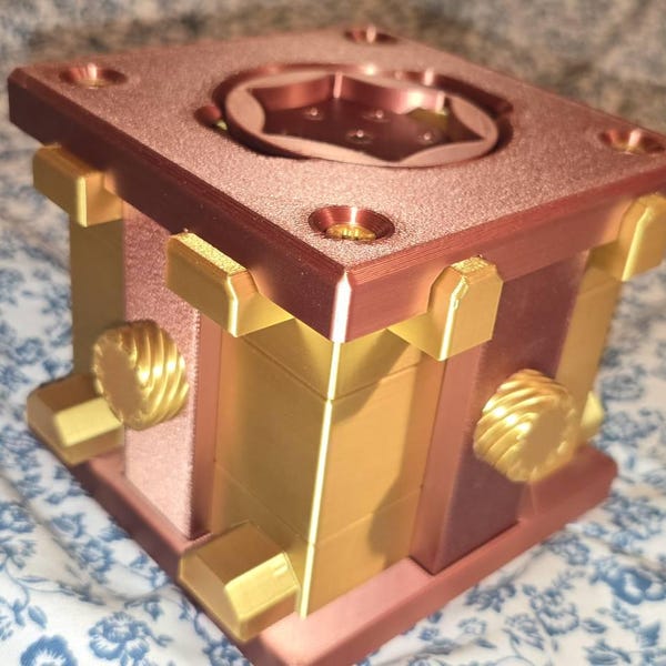 Arcana Puzzle Box, 3d Printed Puzzle Box With 35 Steps and 47 Parts ...