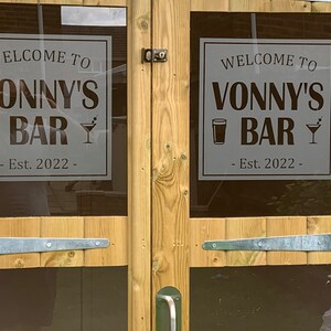 Personalised Beer Fridge / Window / Bar / Shop Window Decals - Etsy UK