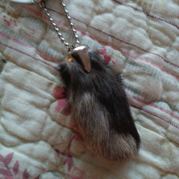 Rabbit Foot Key Chain - Etsy