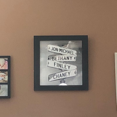 Four Names Personalized Street Signs Custom Photo Art With Options - Etsy