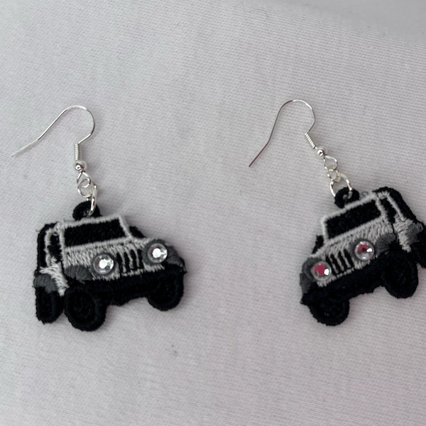Car Earrings FSL Embroidery Design / Machine Embroidery / Cars ...