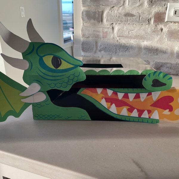 Dragon Printable Box Kit | DIY Valentine Box Decor Kit for Valentine's ...