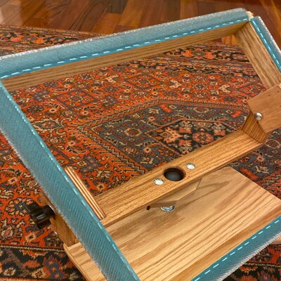 STAINED Swivel Rug Hooking Lap Frame 11x14 Inside Hooking - Etsy