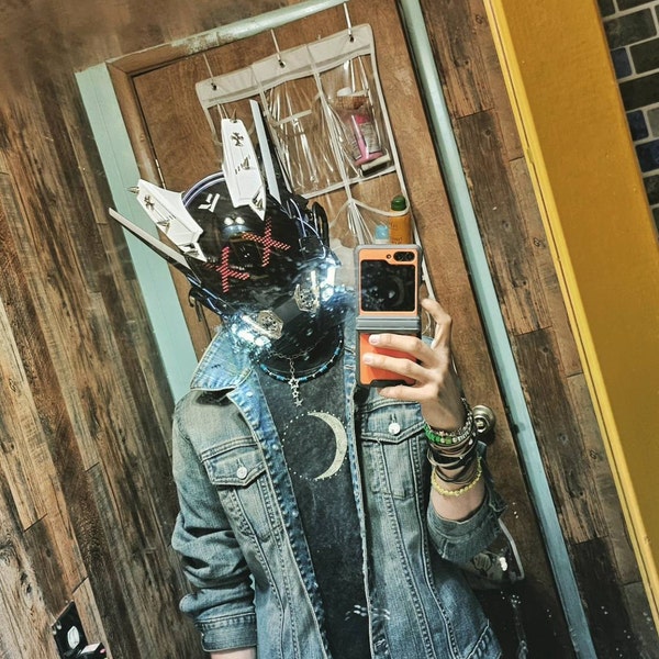 Bluetooth Cyberpunk Mask - Futuristic Mask -cyberpunk Helmet-tech Mask ...