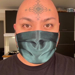 Super Soft Silky Satin Face Masks Made in the UK Washable and - Etsy