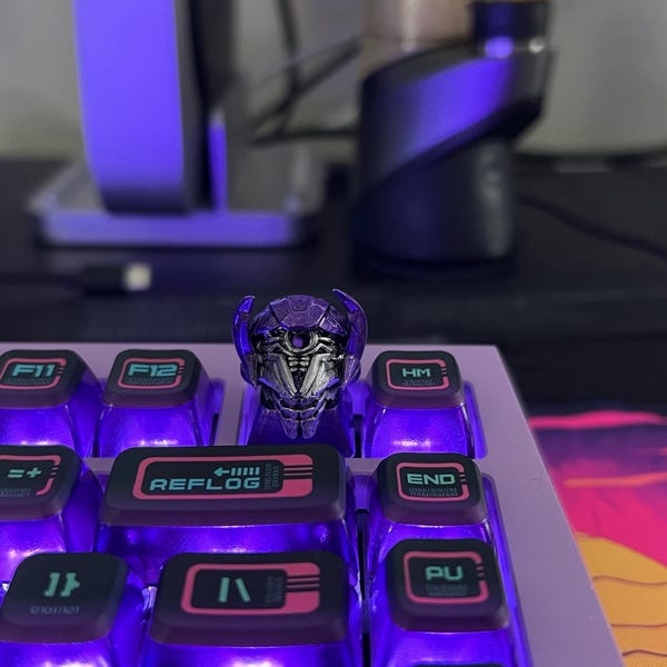 Terminator T-800 Skull Backlit Keycap, MX RGB Cherry Switch Mechanical ...