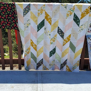 An Afternoon in June Curated Bundle Green Gold Floral Quilt Bundle ...