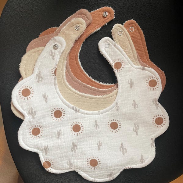 Scalloped Baby Bib PDF Sewing Pattern | Beginner Friendly | 6 Months ...