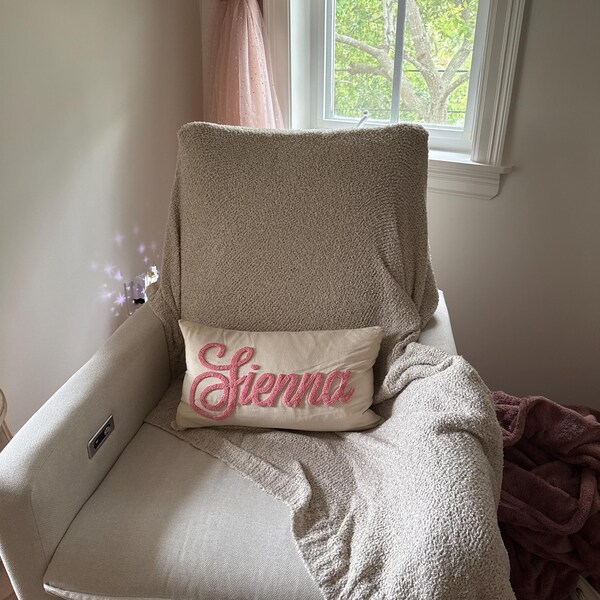 Custom Embroidered Pillow Personalized Gift, Home Decor, Anniversary ...