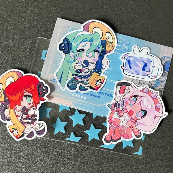 I-no Sticker and Print Combo, Guilty Gear Strive FGC, A5 Print 2.25 ...