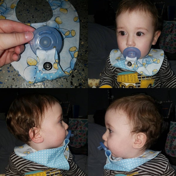 Pacifier Bib Pattern & Tutorial - Instant PDF Download - Simple ...