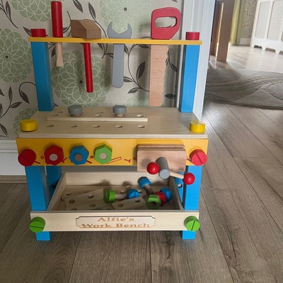 Personalised Wooden Toy Biscuit Box, Customised Traditional English ...