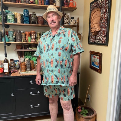 Mid-century Mod Atomic Tiki Cabana Set - Etsy