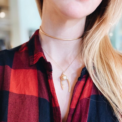 Gold Neck Cuff, Neck Collar, Open Neck Choker, Gold Metal Choker ...